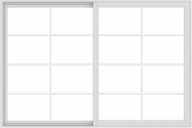 ESWDA 72x48 (71.5 x 47.5 inch) White Brown Black Vinyl uPVC Slide ...
