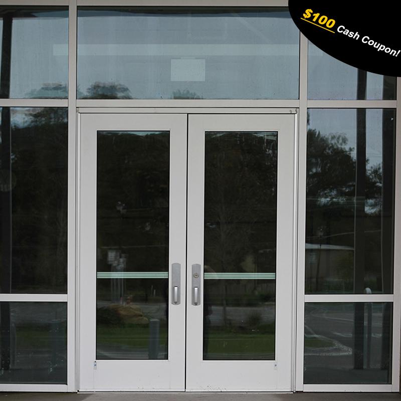 Tempered Glass Doors And Windows For Buildings Office Store Front