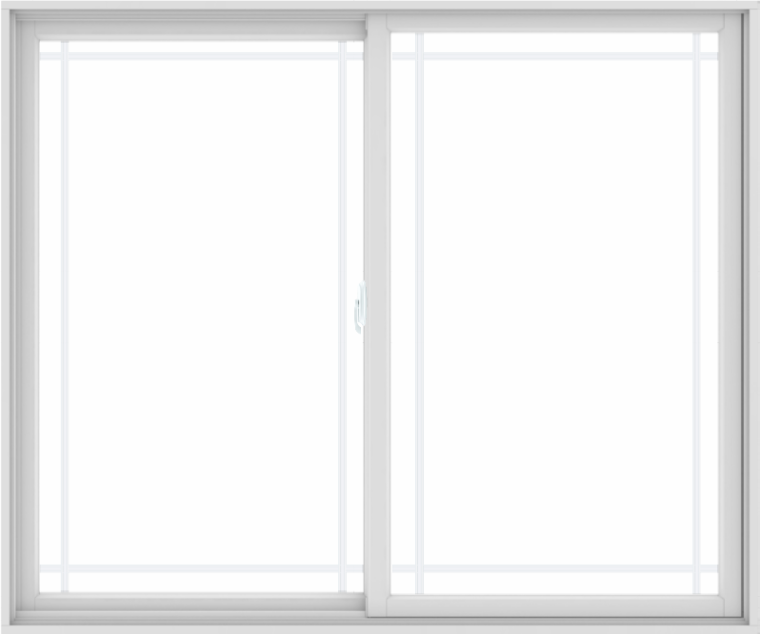 ESWDA 72X60 (71.5 x 59.5 inch) White uPVC/Vinyl Sliding Window without ...