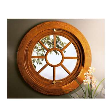 ESWDA Aluminum Cladding Wood Window Pivoting Window / Round Window ...