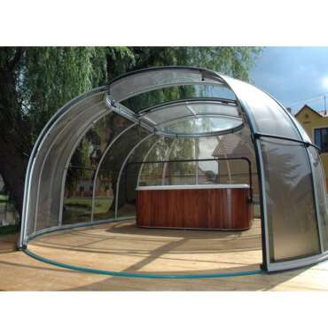 ESWDA Retractable Swimming Pool Dome Cover Hot Tub Cover Spa Dome ...