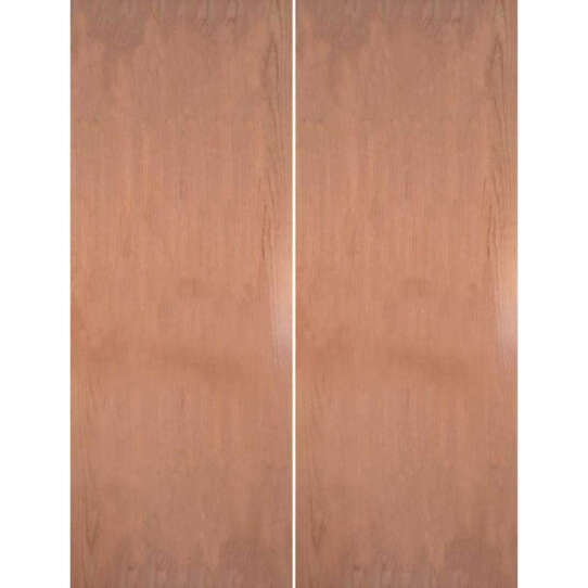 ESWDA 60x80 Interior Barn Birch 80in Fire Rated Solid Particle Core Lauan Flush Double Door|1-3 ...