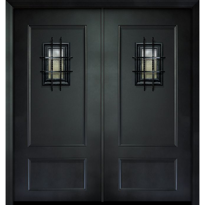ESWDA 64x80 Exterior 80in ThermaPlus Steel 2 Panel Double Door with ... ESWDA 64x80 Exterior 80in ThermaPlus Steel 2 Panel Double Door with ...